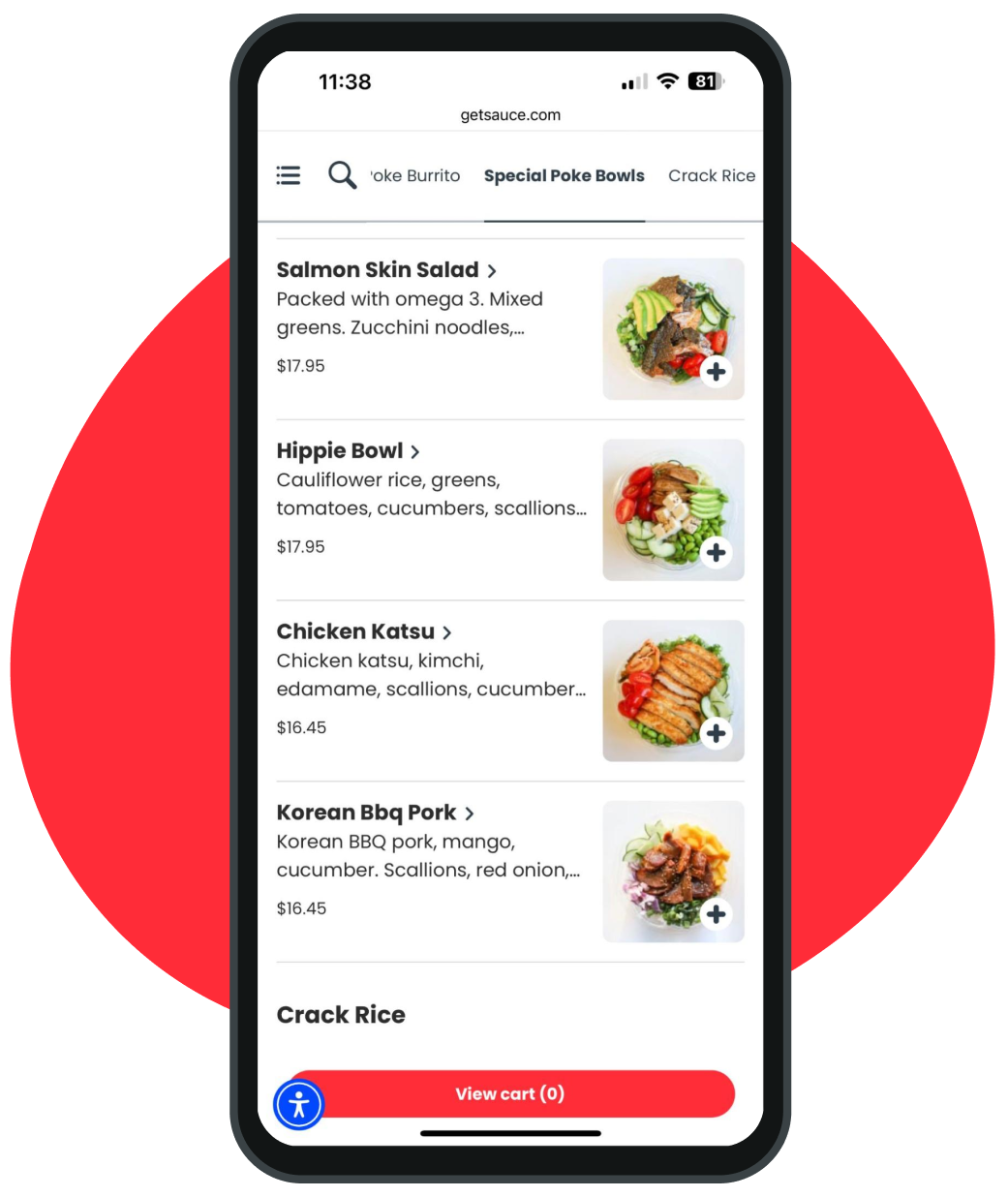 Direct Online Ordering - Sauce